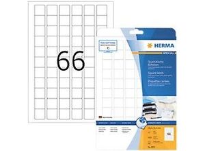 4008705088312 - HERMA Inkjet-Etiketten A4 254x254 mm weiß Papier matt 1650 St - Weiß - Selbstklebendes Druckeretikett - A4 - Papier - Tintenstrahl - Dauerhaft