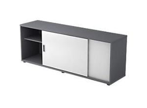 4032062166918 - Sideboard 15 OH BxTxH 160x40x596cm Graphit Weiß