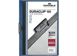 4005546210636 - Liderpapel - Klemmmappe duraclip® 60 din A4 Hartfolie Farbe der Rückseite dunkelblau Farbe der Klemme schwarz