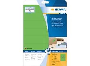 4008705045544 - HERMA Farbige Multifunktionsetiketten 4554 Grün Rechteckig 105 x 37 mm 20 Blatt à 16 Etiketten