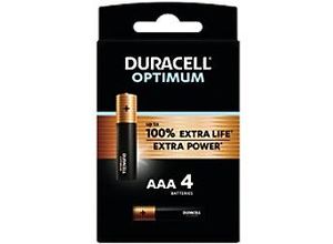 5000394137516 - Batterien OPTIMUM Alkaline - Micro LR03 AAA 15 V 5000394137516 DURACELL 4 Stück