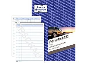 4004182002230 - Fahrtenbuch mit Jahresabrechnung  223 A5 40 Blatt 4004182002230 AVERY Zweckform