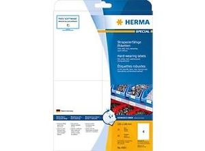 4008705045834 - HERMA 4583 - Weiß - Selbstklebendes Druckeretikett - A4 - Laser - Quadratisch - -30 - 80 °C