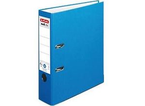 4008110312781 - herlitz maXfile nature plus Ordner DIN A4 80 mm Blau 2 Ringe Pappkarton PP (Polypropylen) Texturiert Hochformat