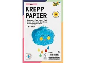 4001868121254 - Folia Krepppapier Farbig Sortiert Krepppapier 82391 300 g m2 10 Rollen