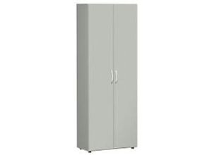 4038933065441 - Aktenschrank ALICANTE 6 Ordnerhöhen 5 Böden abschließbar B 800 x T 400 x H 2160 mm lichtgrau