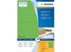 4008705045599 - HERMA Farbige Multifunktionsetiketten 4559 Grün Rechteckig 105 x 42 mm 100 Blatt à 14 Etiketten