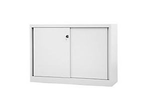 5020073859690 - Schiebetürenschrank ECO 1 Fachboden 2 OH Farbe lichtgrau H 839 x B 1200 x T 430 mm