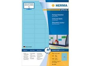 4008705045476 - HERMA Farbige Multifunktionsetiketten 4547 Blau Rechteckig 45 x 21 mm 100 Blatt à 48 Etiketten