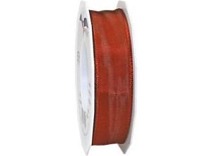 4009236511751 - PRAESENT Seidenband 4642525-935 Zinnoberrot 25 mm x 25 m 2 Stück