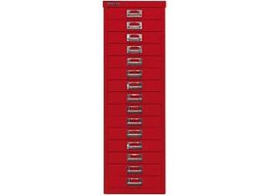 5020073742923 - Schubladenschrank MultiDrawer? 39er Serie L3915670 Stahl 15 Schubladen (Vollauszug) A4 279 x 86 x 38 cm rot