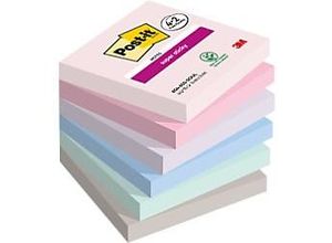 4054596926011 - Post-it Soulful Collection Super Sticky Haftnotizen 76 x 76 mm Grau Quadratisch Blanko 90 Blatt Vorteilspackung 4 + 2 Gratis