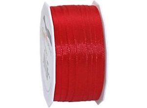 4009236538659 - PRAESENT Taftband 6051050-609 Rot 10 mm x 50 m 2 Stück