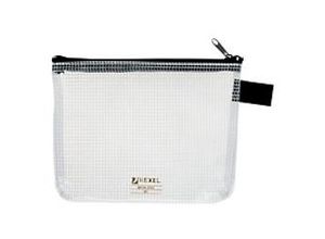 4013702023549 - Reißverschlusstasche Mesh Bag PVC A6 170x130mm farblos schwarz 1