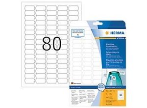 4008705100021 - HERMA Preisetiketten A4 356x169 mm weiß Movables ablösbar Papier matt 2000 St - Weiß - Preisschild - Entfernbar - Papier - Matte - Laser Inkjet