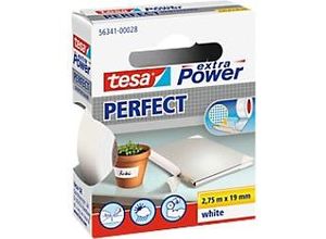 4042448044013 - tesa Gewebebänder tesa extra Power® Perfect Gewebeband weiß 190 mm x 275 m - 56341-00028-03 19 mm x 275 m weiß