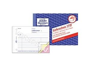 4004182017197 - AVERY Zweckform Lieferscheine 1719 DIN A6 Perforiert N A 40 Blatt