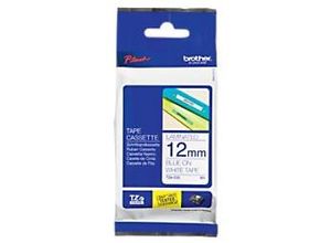 4977766685276 - P-touch Schriftband TZe-233 12mm x 8m blau weiß laminiert selbstklebend 4977766685276 Brother