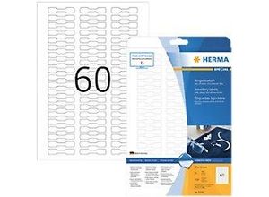 4008705051163 - HERMA Ringetiketten A4 49x10 mm weiß Papier matt blickdicht 1500 St - Weiß - Selbstklebendes Druckeretikett - A4 - Papier - Laser Inkjet - Dauerhaft