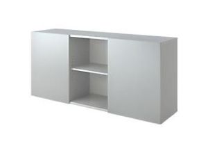 4032062140246 - Sideboard Haziender V1780 5 S lichtgrau silber 3 Fachböden 1600 x 420 x 748 cm