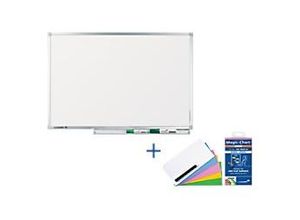 8713797027199 - Professional Whiteboard Wandmontiert Magnetisch Emaille Einseitig 150 (B) x 100 (H) cm