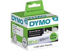 3501179831725 - DYMO Original LabelWriter Adressetiketten (Groß) | 36 mm x 89 mm | Rolle mit 260 Etiketten | selbstklebend |für LabelWriter Etikettendrucker und Beschriftungsgerät