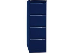 5020073705584 - Hängeregistraturschrank einbahnig 4 Hängeregistraturen blau 5020073705584 Bisley