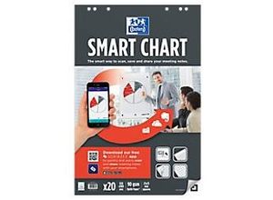 4006140028535 - OXFORD Flipchart-Papier Smart Chart Euro 90 g m2 Kariert 65 x 98 cm 3 Stück à 20 Blatt