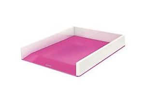 4002432113590 - Briefablage WOW Duo Colour 5361-10-23 A4   C4 weiß pink Kunststoff stapelbar 4002432113590 Leitz