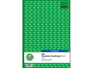 4004360910333 - SIGEL Kassenformulare Kassenbuch EDV Kassenbuch A4 KP KG429 DIN A4 2x 50 Seiten