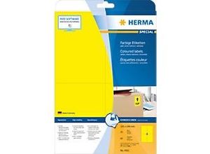 4008705045612 - HERMA Farbige Etiketten 4561 Gelb Rechteckig 105 x 148 mm 20 Blatt à 4 Etiketten