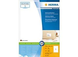 4008705042529 - HERMA Versandetiketten 4252 Weiß Rechteckig 1996 x 2891 mm 100 Blatt à 1 Etikett