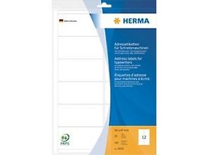 4008705044325 - HERMA Multifunktionsetiketten 4432 Weiß DIN A4 94 x 47 mm 20 Blatt à 12 Etiketten