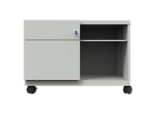 5020073825886 - BISLEY Note™ Caddy Rollcontainer lichtgrau 2 Auszüge 800 x 490 x 563 cm