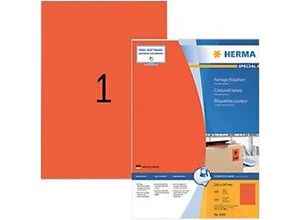 4008705044028 - HERMA 4402 Multifunktionsetiketten SuperPrint Rot Rechteckig 100 Etiketten pro Packung