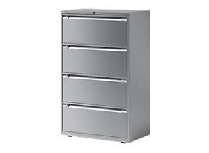 5020073788198 - BISLEY Essentials Hängeregistraturschrank silber mit 4 Schubladen 800 x 470 x 1300 cm