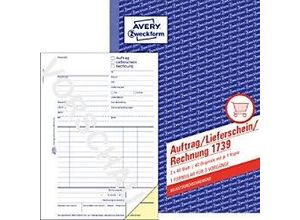 4004182017395 - Auftrag Lieferschein Rechnung 1739 A5 selbstdurchschreibend 2x40 Blatt 4004182017395 AVERY Zweckform