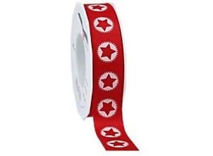 4009236136879 - Geschenkband Zierband New Life-Star 7062520-709 25mm x 20m rot