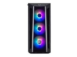 4719512095171 - MasterBox MB520 ARGB Midi-Tower PC-Gehäuse Schwarz 3 Vorinstallierte LED Lüfter 1 vorinstallierter Lüfter Staubfilter Seitenfenster