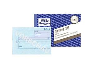 4004182003022 - AVERY Zweckform Quittung MwSt separat ausgewiesen Formularbuch 302 - 1x 50 Blatt