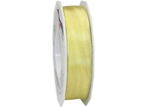 4009236511355 - PRAESENT Seidenband 4642525-105 Hellgelb 25 mm x 25 m 2 Stück