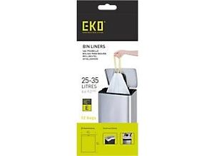 8713631190546 - EKO Müllsäcke 35 L Weiß PE (Polyethylen) 6 Rollen à 12 Stück