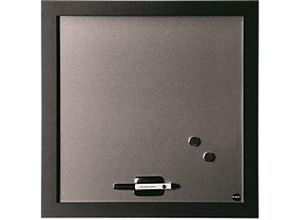 5603750058014 - Magnettafel Bi-silque Black Shadow and Memo Board Wandmontage rechteckig MDF Rahmen magnetische Oberfläche B 450 x H 450 mm grau