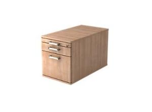 4032062121498 - PRO SIGNA TC20 CE - Rollcontainer Holz Nussbaum mit Hängeregistratur Chromgriff Metall