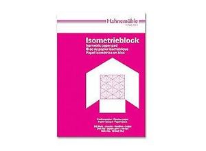 4011367626426 - Isometrieblock A4 weiß blau 80 85g 50 Blatt 4011367626426 Hahnemühle