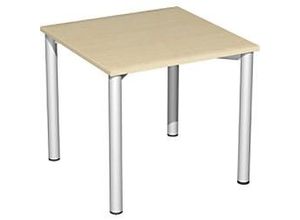 4038933066028 - Schreibtisch 4-Flex Ahorn Buche Dunkelgrau Lichtgrau Nussbaum Weiss 80 cm Büroschreibtische von Büromöbel Experte