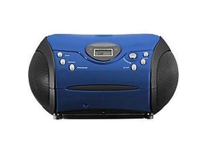 8711902028055 - SCD-24 Blue Black - Tragbares FM-Radio mit CD-Player - Kopfhöreranschluß - Blau Schwarz