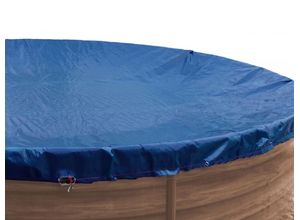 4001827845153 - Abdeckplane für Pool oval 800x400cm Royalblau Planenmaß 880x470cm Sommer Winter