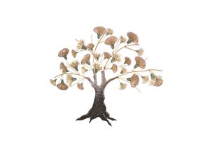 4046884076683 - Möbel Direkt Online - Großer herbstlicher Baum aus Metall creme rose