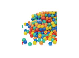 4057216037371 - 1000 bunte Bälle für Bällebad 7cm Babybälle Plastikbälle Baby Spielbälle - bunt